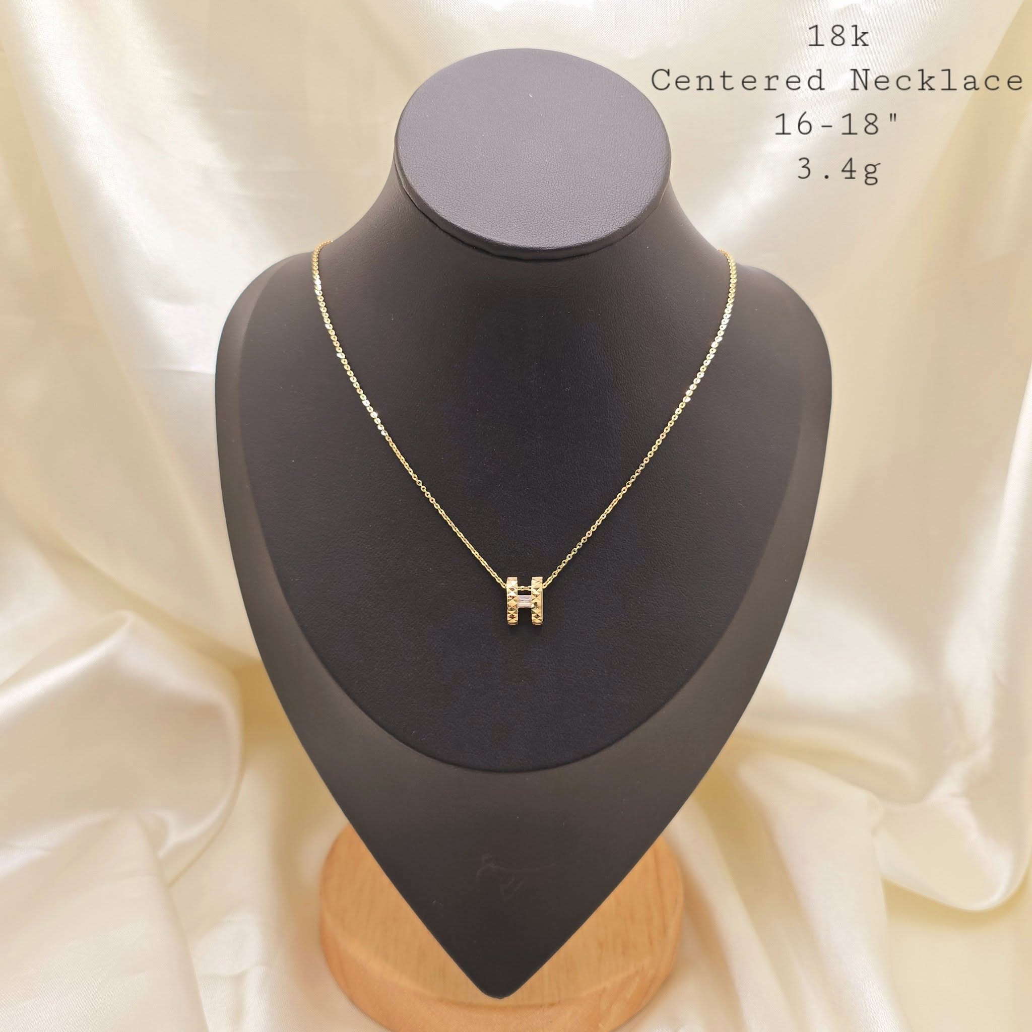 H Centered Necklace – Bee Beauty Essentials